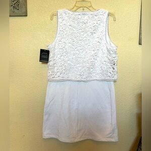 Boston Proper | Dresses | Boston Proper Lace Crochet Tank Mini Dress ...